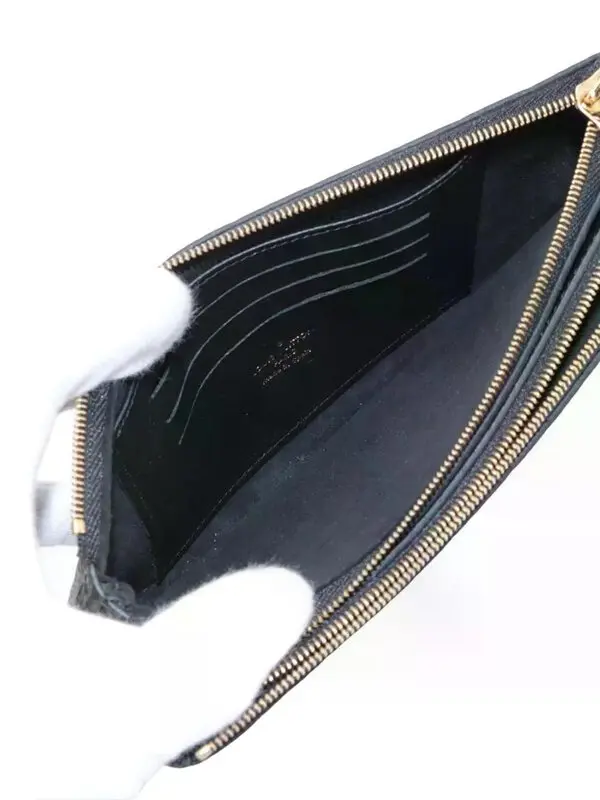 LOUIS VUITTON Monogram Empreinte Double Zip Pochette
