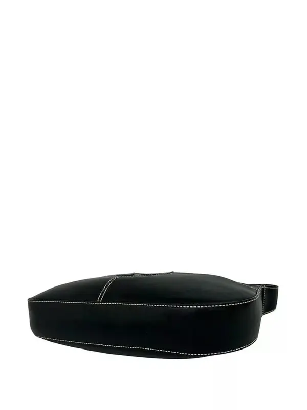 FERRAGAMO Gancini Stitched Leather Shoulder Bag