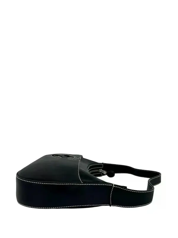 FERRAGAMO Gancini Stitched Leather Shoulder Bag