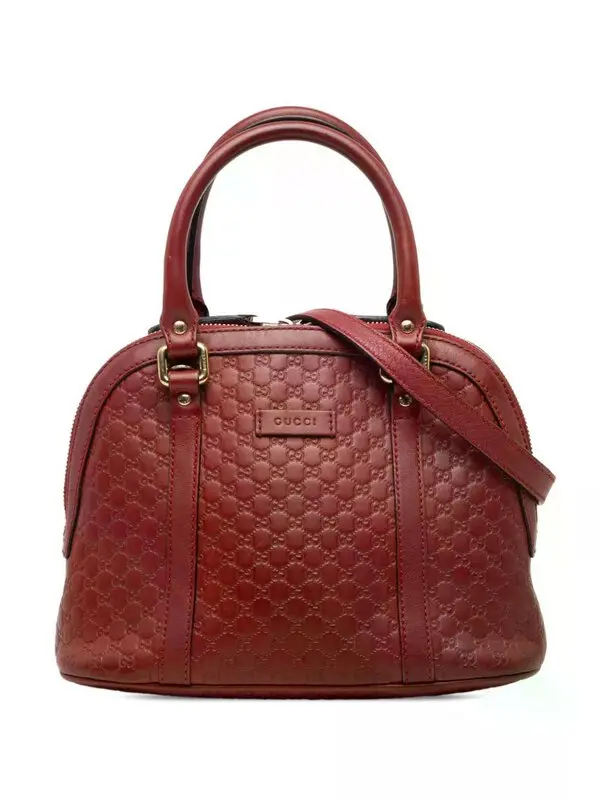 Gucci Mini Microssima Dome Satchel - Red
