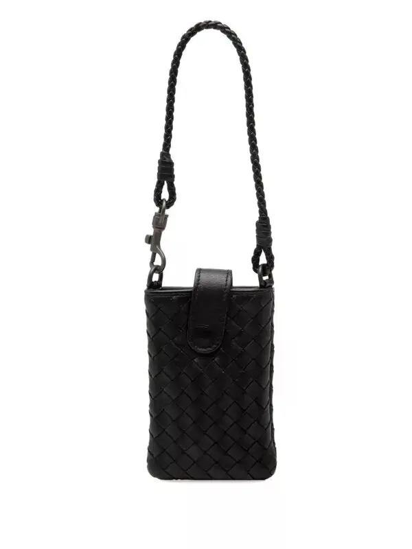 Bottega Veneta 2012-2026 Nappa Intrecciato Holder Phone Case - Black