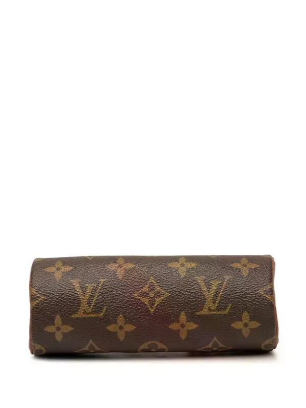 LOUIS VUITTON Monogram Papillon Pochette Handbag - Brown