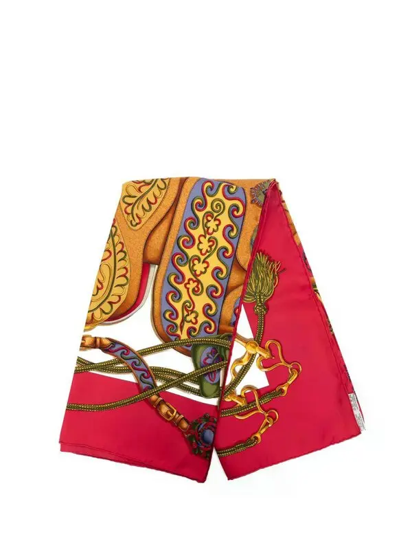 Hermès 20th Century Festival Des Amazones Silk Scarf 90 Scarves - Red