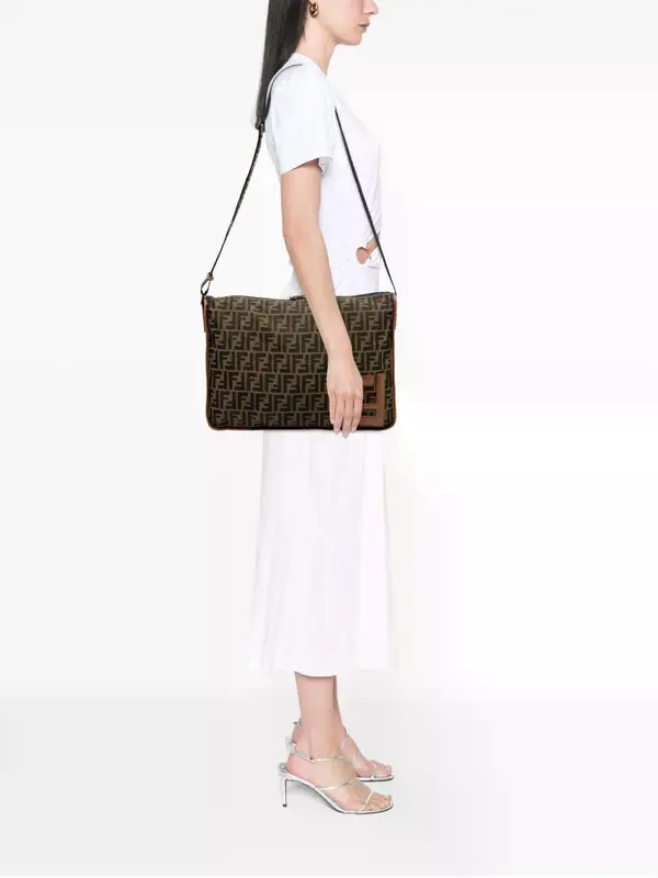 Fendi Zucca Canvas Crossbody Bag