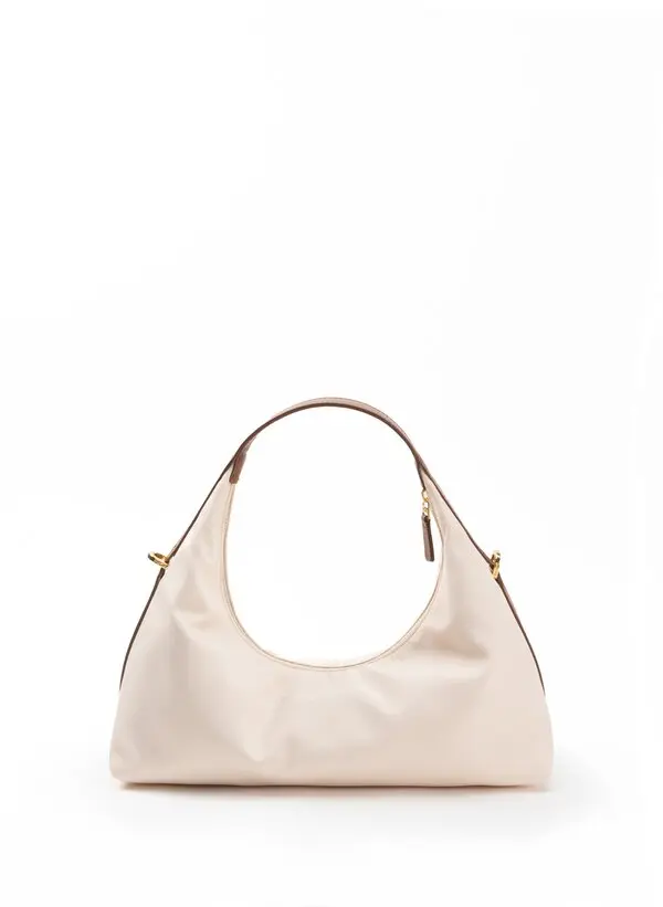 ELLEME Le Nylon Small Hobo Bag - Beige/cognac