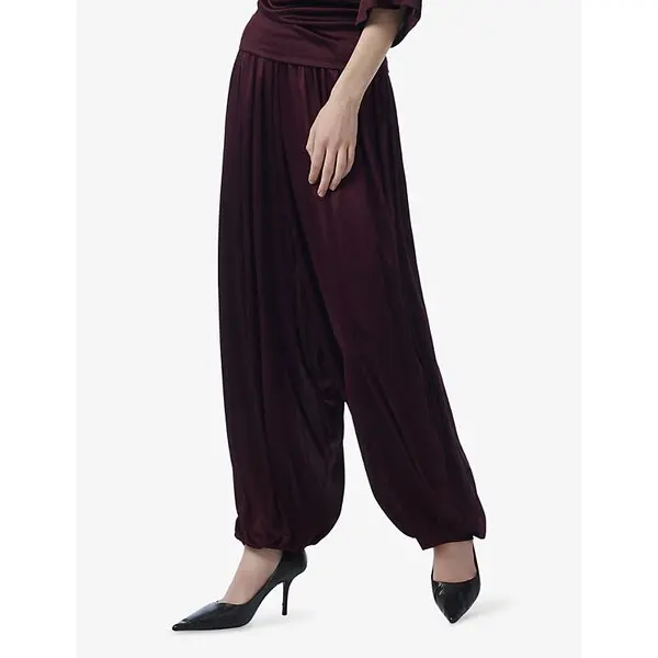 LEEM Harem Satin Trousers