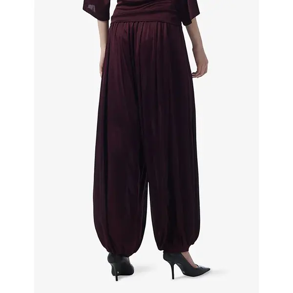 LEEM Harem Satin Trousers