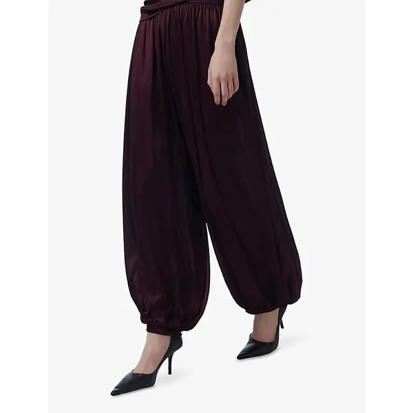 LEEM Harem Satin Trousers