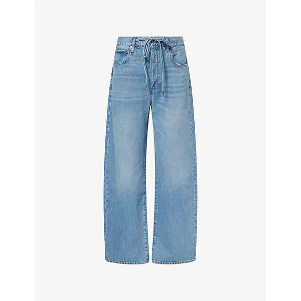 FRAME Off-duty Drawstring Bow Jeans - Afterglow