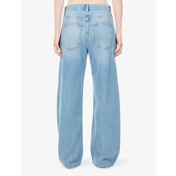 FRAME Off-duty Drawstring Bow Jeans - Afterglow