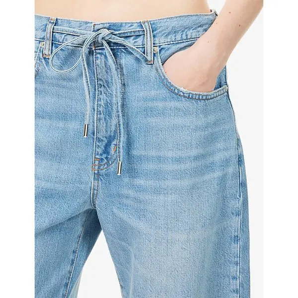 FRAME Off-duty Drawstring Bow Jeans - Afterglow