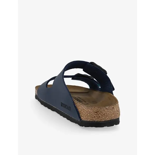 BIRKENSTOCK Arizona Double-strap Leather Sandals - Navy