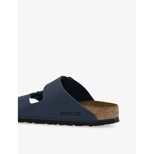 BIRKENSTOCK Arizona Double-strap Leather Sandals - Navy