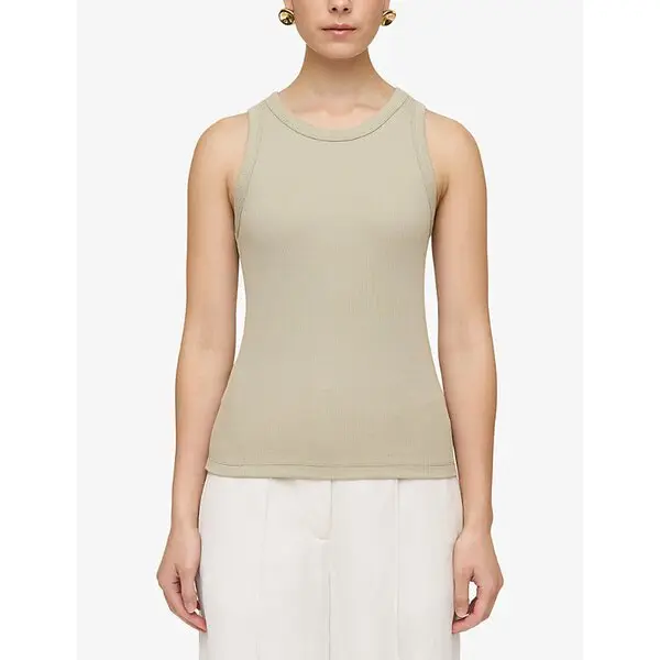 JOSEPH Yeux Ribbed Stretch-cotton Tank Top