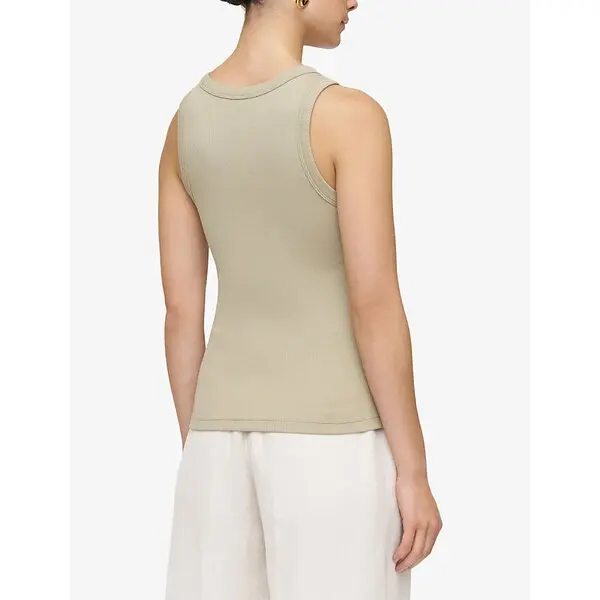 JOSEPH Yeux Ribbed Stretch-cotton Tank Top