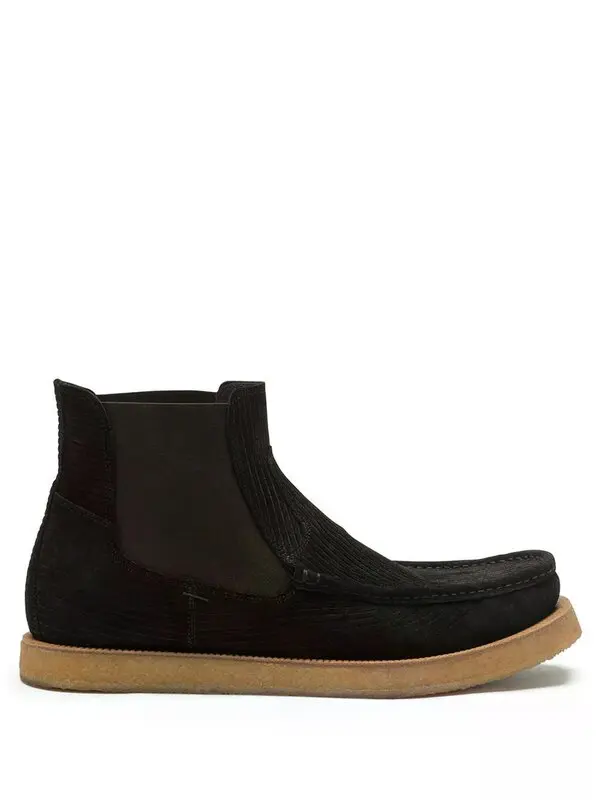 Dolce & Gabbana Corduroy Suede Chelsea Boots