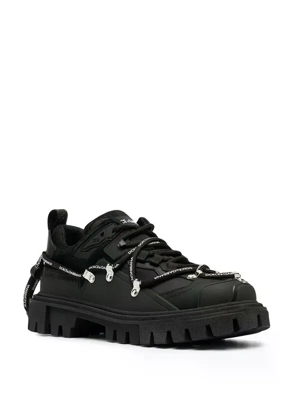 Dolce & Gabbana Embellished Leather Low-top Sneakers