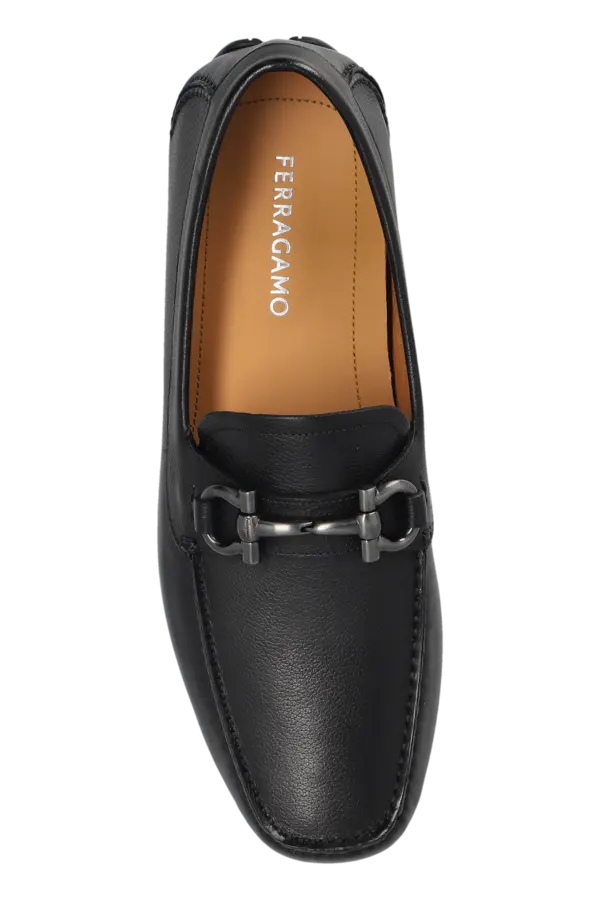 FERRAGAMO Parigi New Leather Loafers - Black