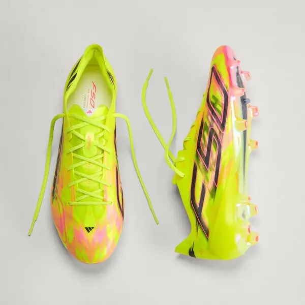 Adidas F50 Hyperfast Evo Firm Ground Soccer Cleats - Team Solar Yellow 2 / Core Black / Solar Turbo