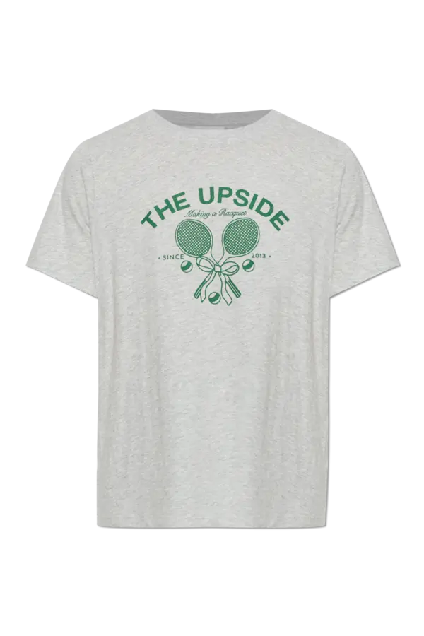 The Upside Racquet Casey" T-shirt
