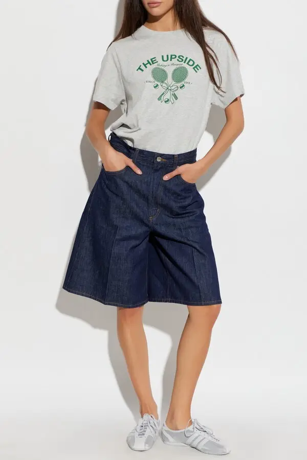 The Upside Racquet Casey" T-shirt