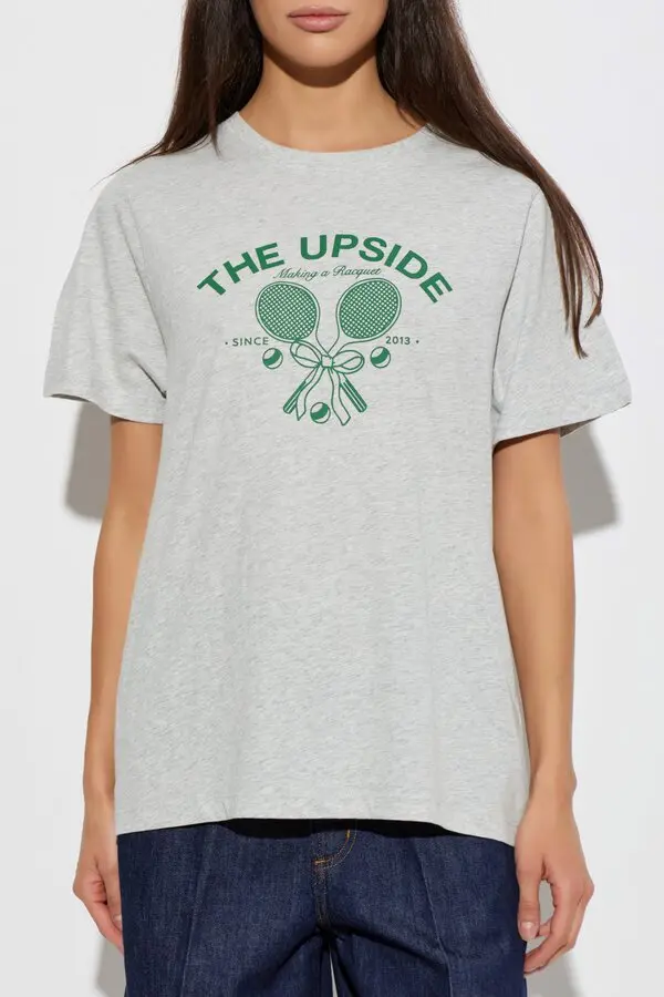 The Upside Racquet Casey" T-shirt