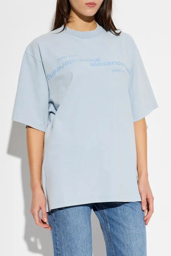 Alexander Wang Oversized T-shirt With Logo Print