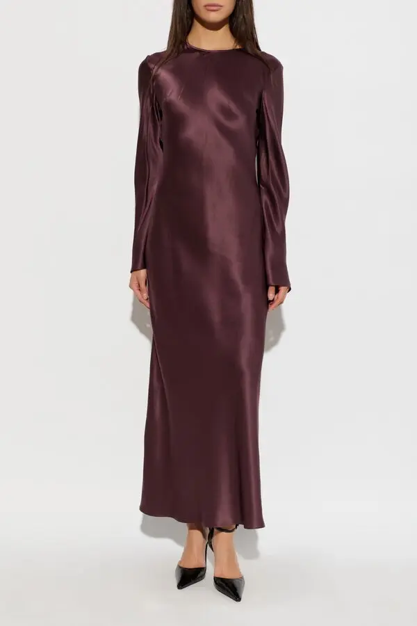 BY MALENE BIRGER Parisa Long Sleeve Silk Maxi Dress