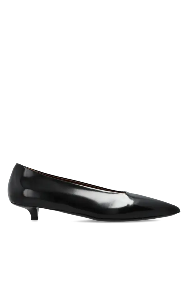 Marsèll Spino Patent Leather Pointed Toe Mid Heel Pumps
