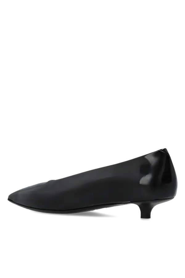 Marsèll Spino Patent Leather Pointed Toe Mid Heel Pumps