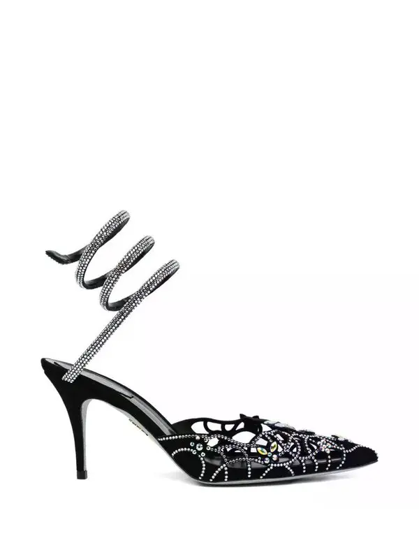 Rene Caovilla 80mm Crystal-embellished Pumps