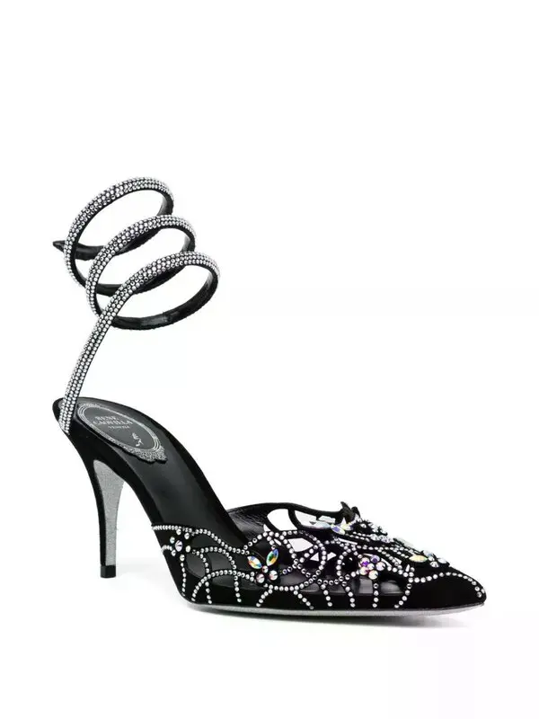 Rene Caovilla 80mm Crystal-embellished Pumps