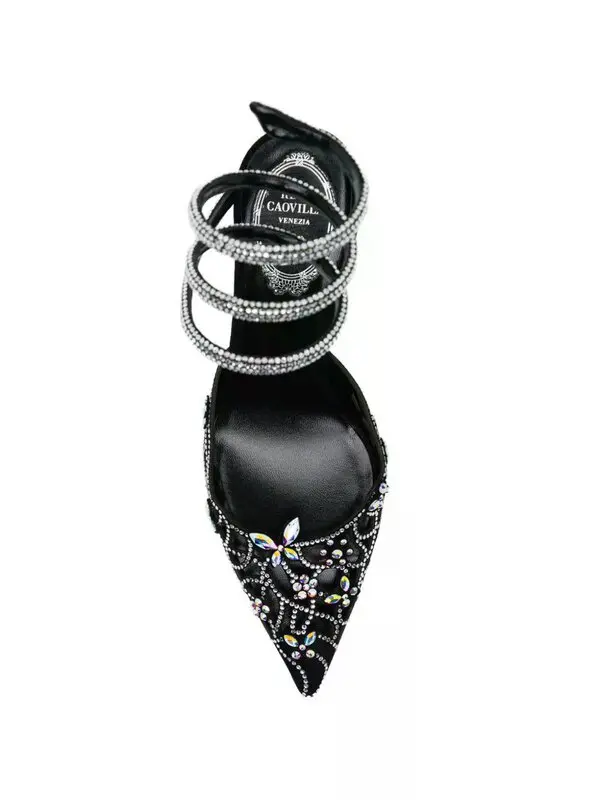 Rene Caovilla 80mm Crystal-embellished Pumps
