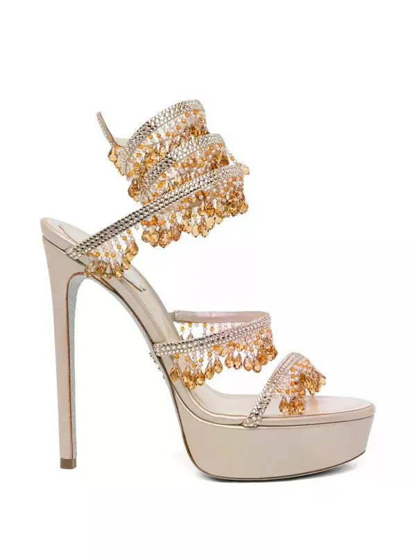 Rene Caovilla 130mm Crystal-embellished Sandals