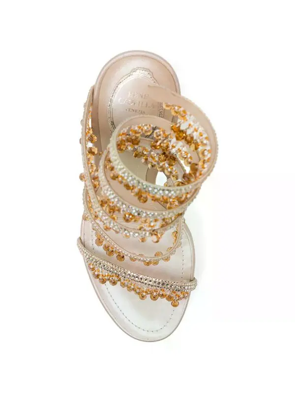 Rene Caovilla 130mm Crystal-embellished Sandals