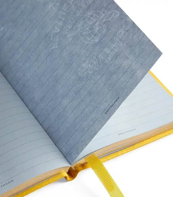 Smythson Live Love Laugh Panama Notebook - Yellow