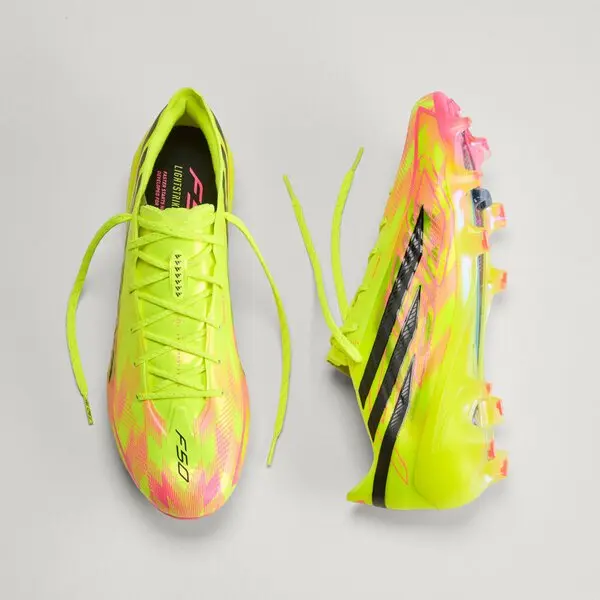 Adidas F50 Hyperfast Elite Firm Ground Soccer Cleats - Team Solar Yellow 2 / Core Black / Solar Turbo