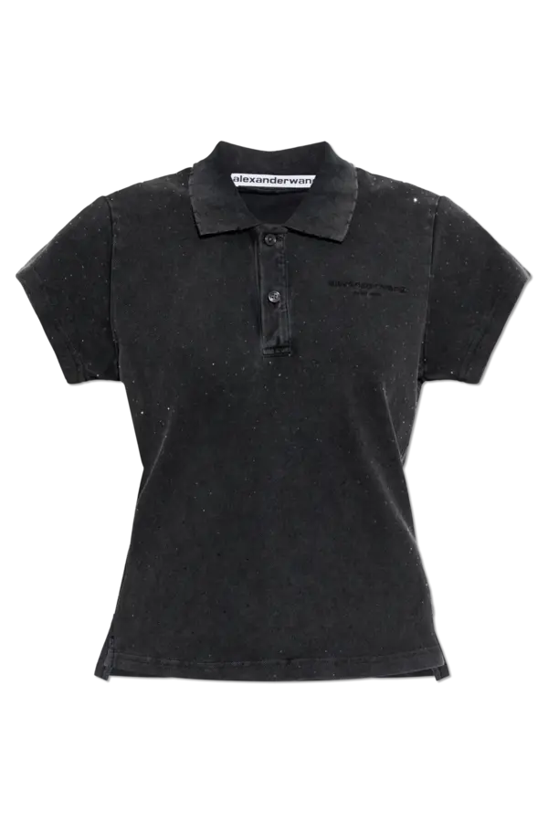 Alexander Wang Polo With Shimmering Crystals