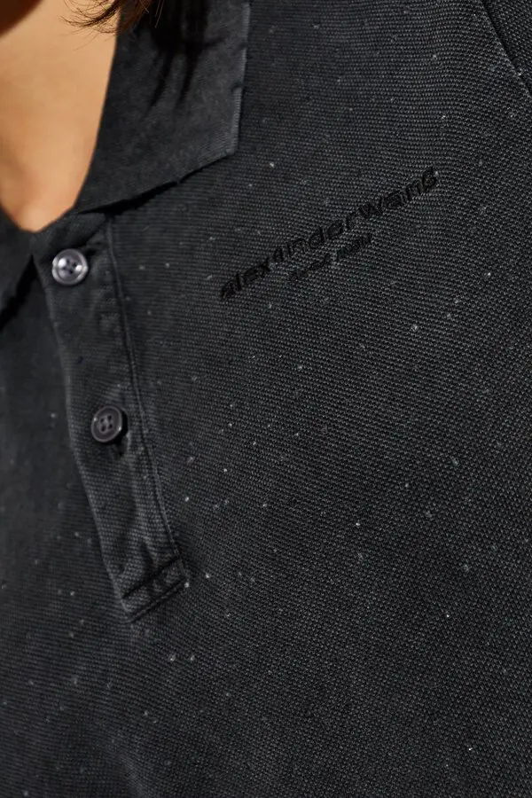 Alexander Wang Polo With Shimmering Crystals