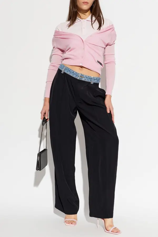 Alexander Wang Polo With Crystal Embellishments