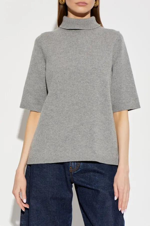Alaïa Cashmere Ribbed Turtleneck Sweater