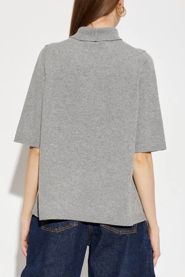 Alaïa Cashmere Ribbed Turtleneck Sweater