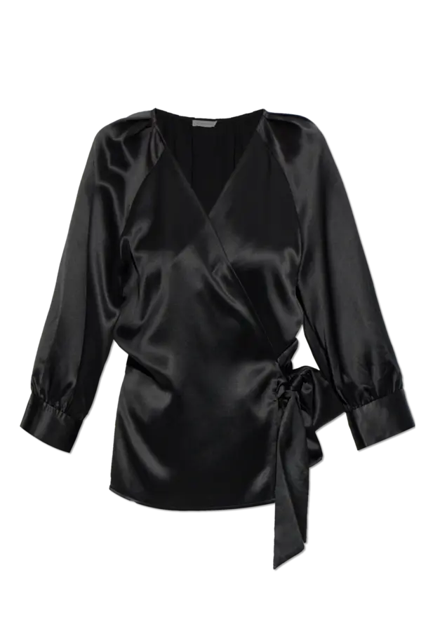 BY MALENE BIRGER Pacey Wrap Top - Black