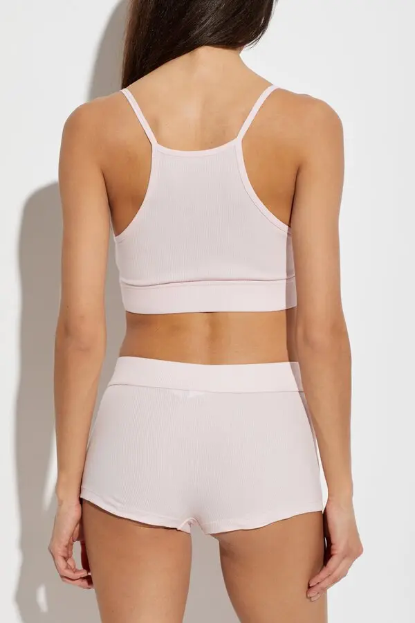 Palm Angels High-waisted Cotton Boxer Shorts