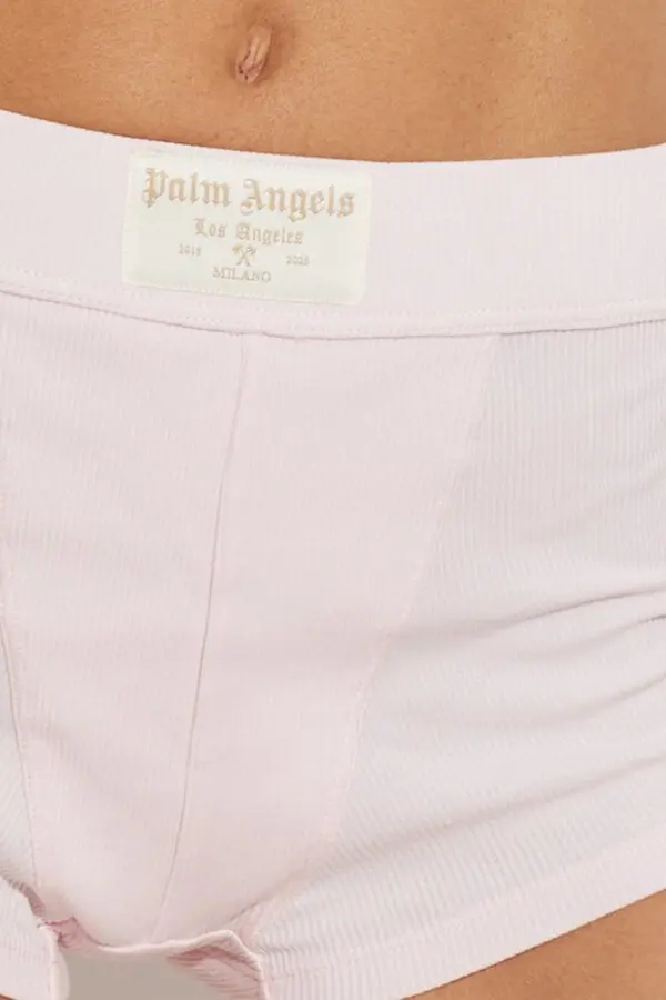 Palm Angels High-waisted Cotton Boxer Shorts