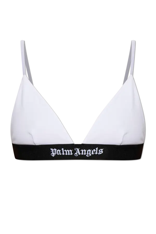 Palm Angels Cotton Bra With Logo