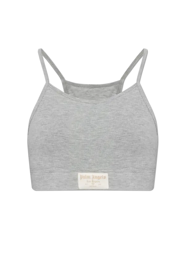 Palm Angels Ribbed Lingerie Top