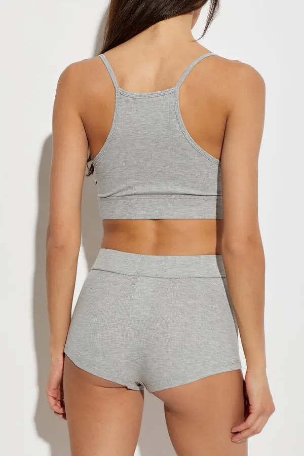 Palm Angels Ribbed Lingerie Top