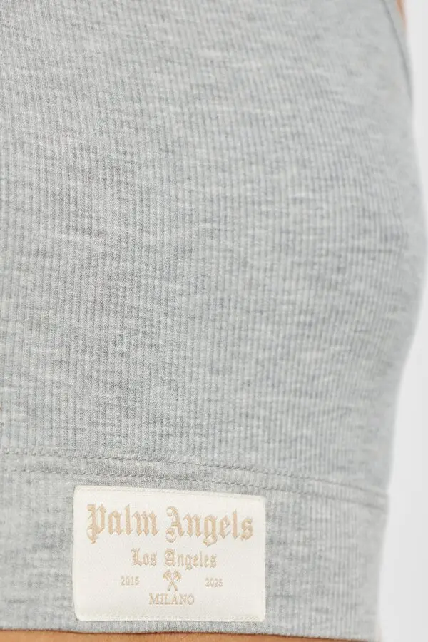 Palm Angels Ribbed Lingerie Top