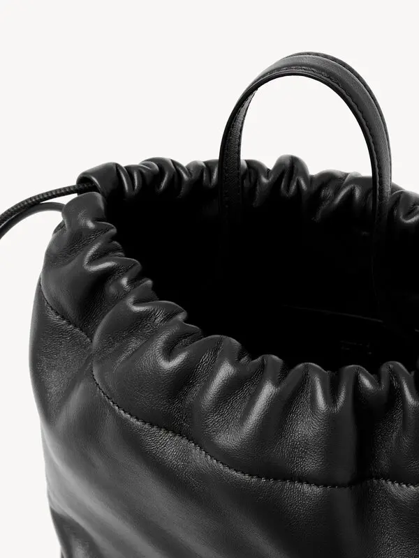 Chloé Small Leather Drawstring Shoulder Bag - Black